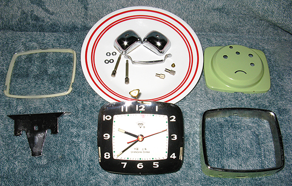 Diamond Green Body Double Bell Mechanical Alarm Clock (circa 1992)